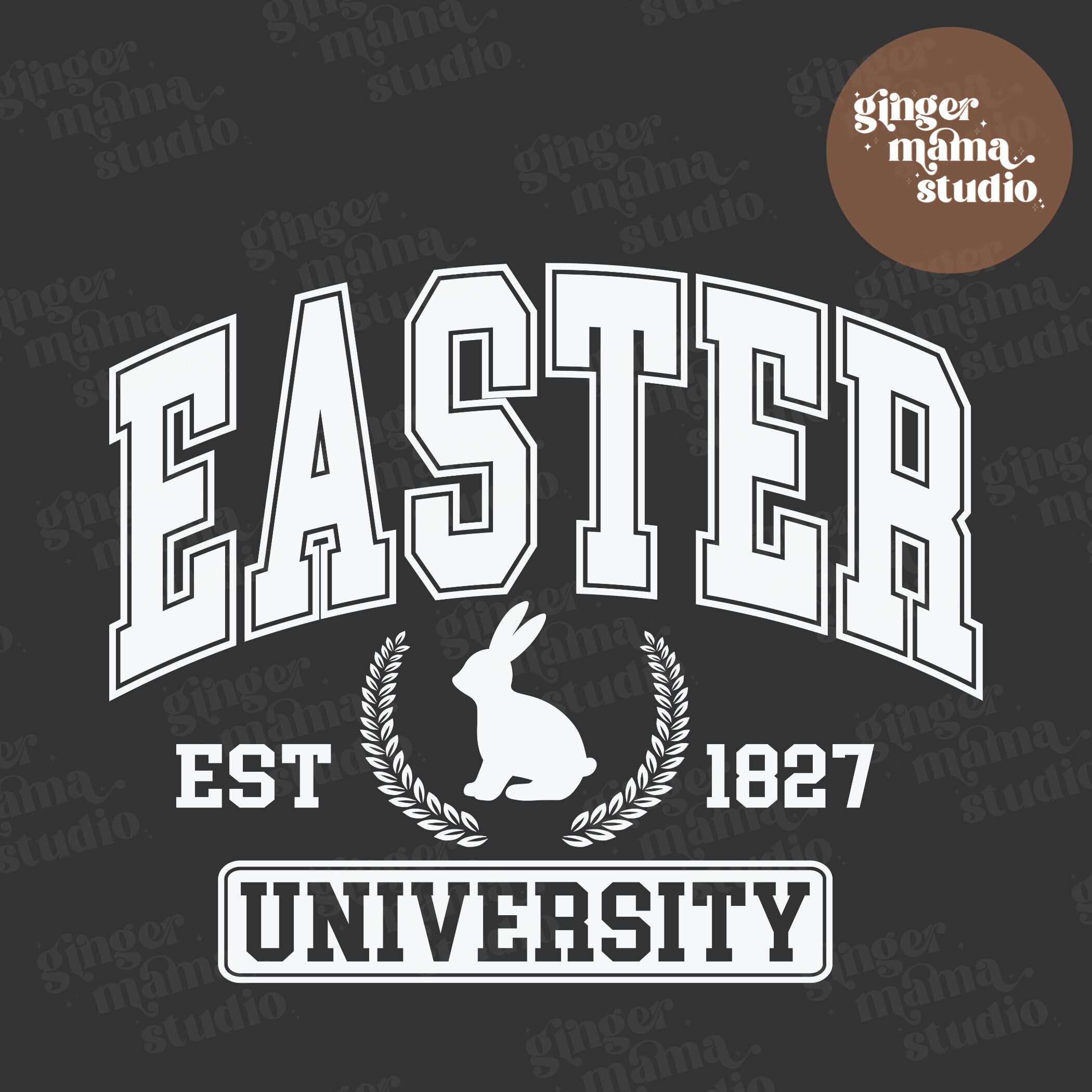 Easter University Varsity Retro Png, Cute Easter Bunny Png, Happy ...