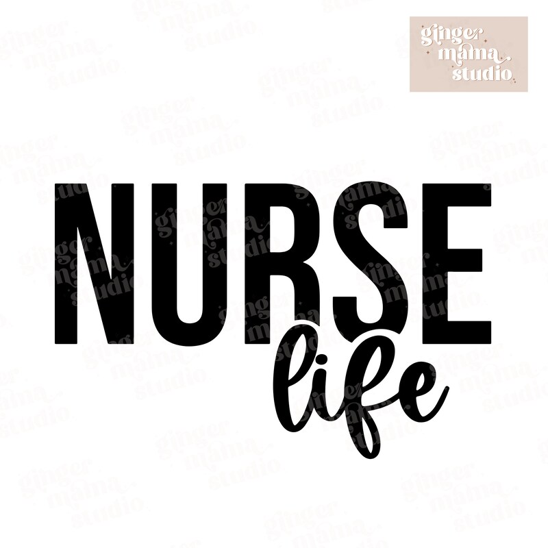 Nurse Life Svg - Etsy