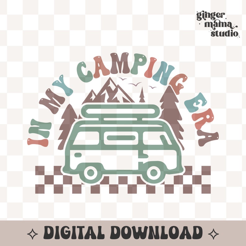 In My Camping Era Retro Png, Camping Era, Camper, Camping Shirt Png ...