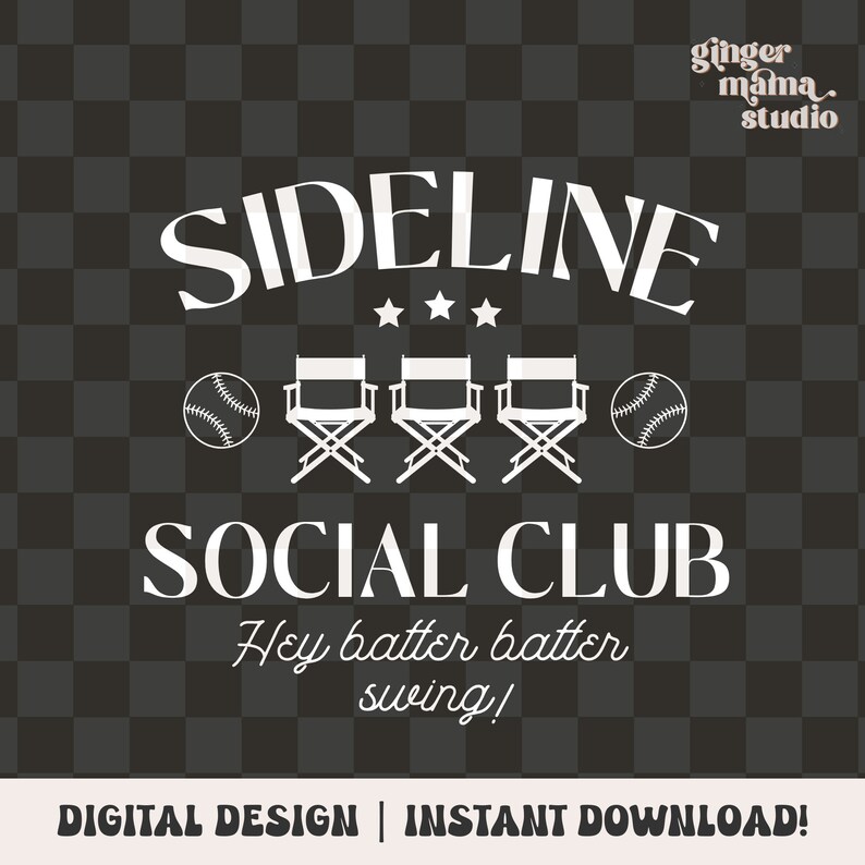 Sideline Social Club Png, Baseball Social Club, Hey Batter Batter Swing ...