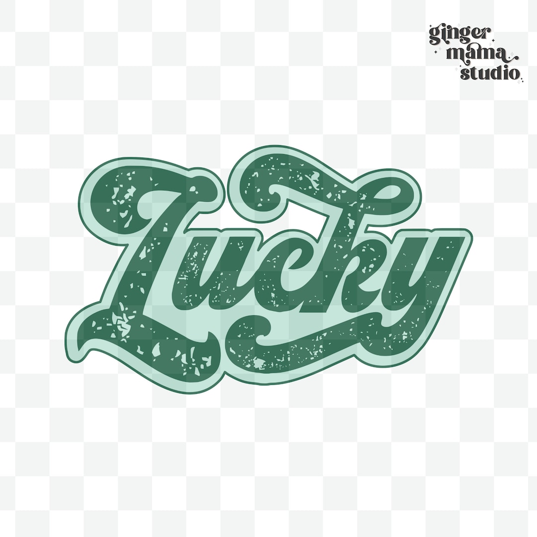 Retro Lucky Png, Green Lucky, Groovy, St. Patrick’s Day, Irish Clover ...