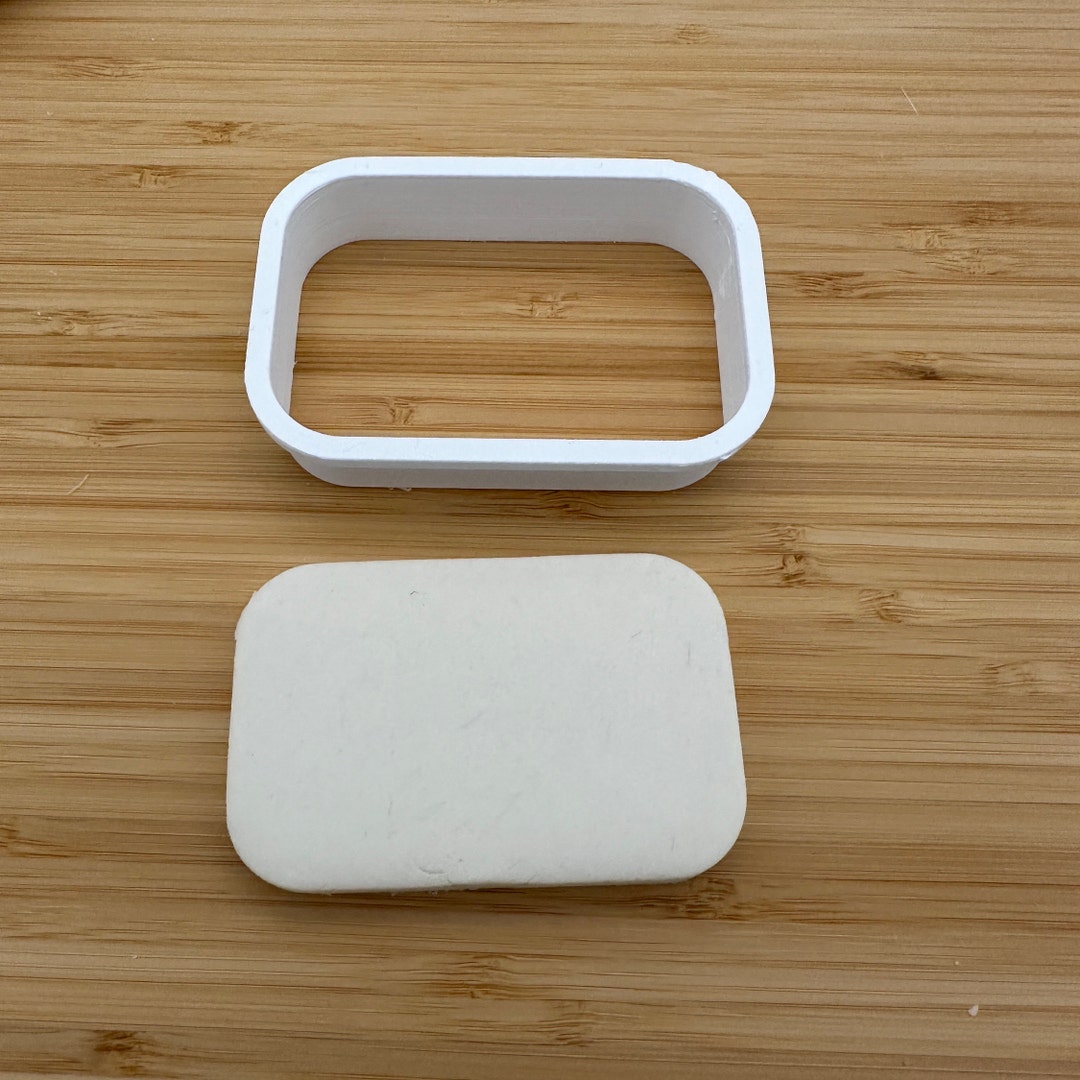 Rounded Corner Rectangle Cookie, Fondant or Clay Cutter - Etsy