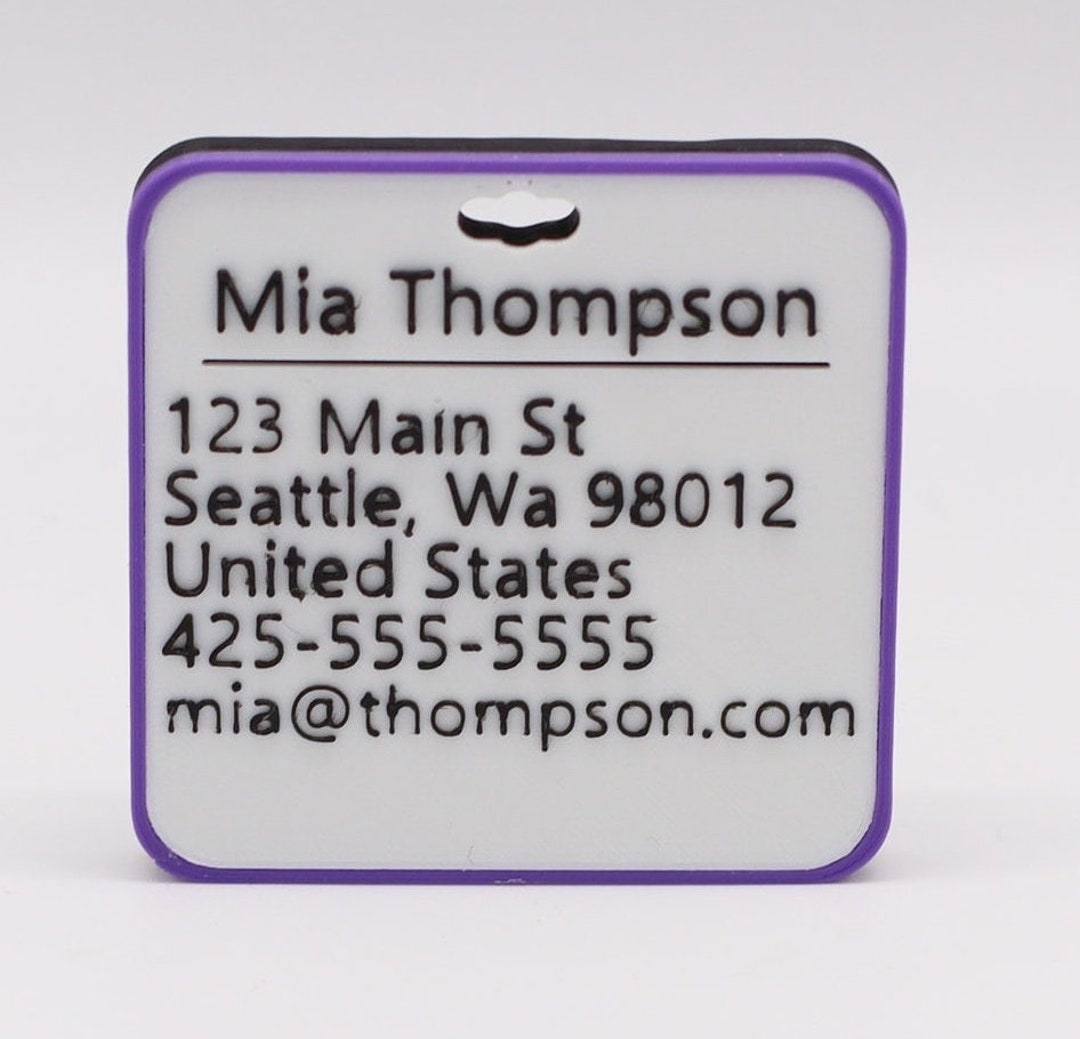 Customized Travel Tag: Personalized Luggage Suitcase Bag Tag for Easy ...