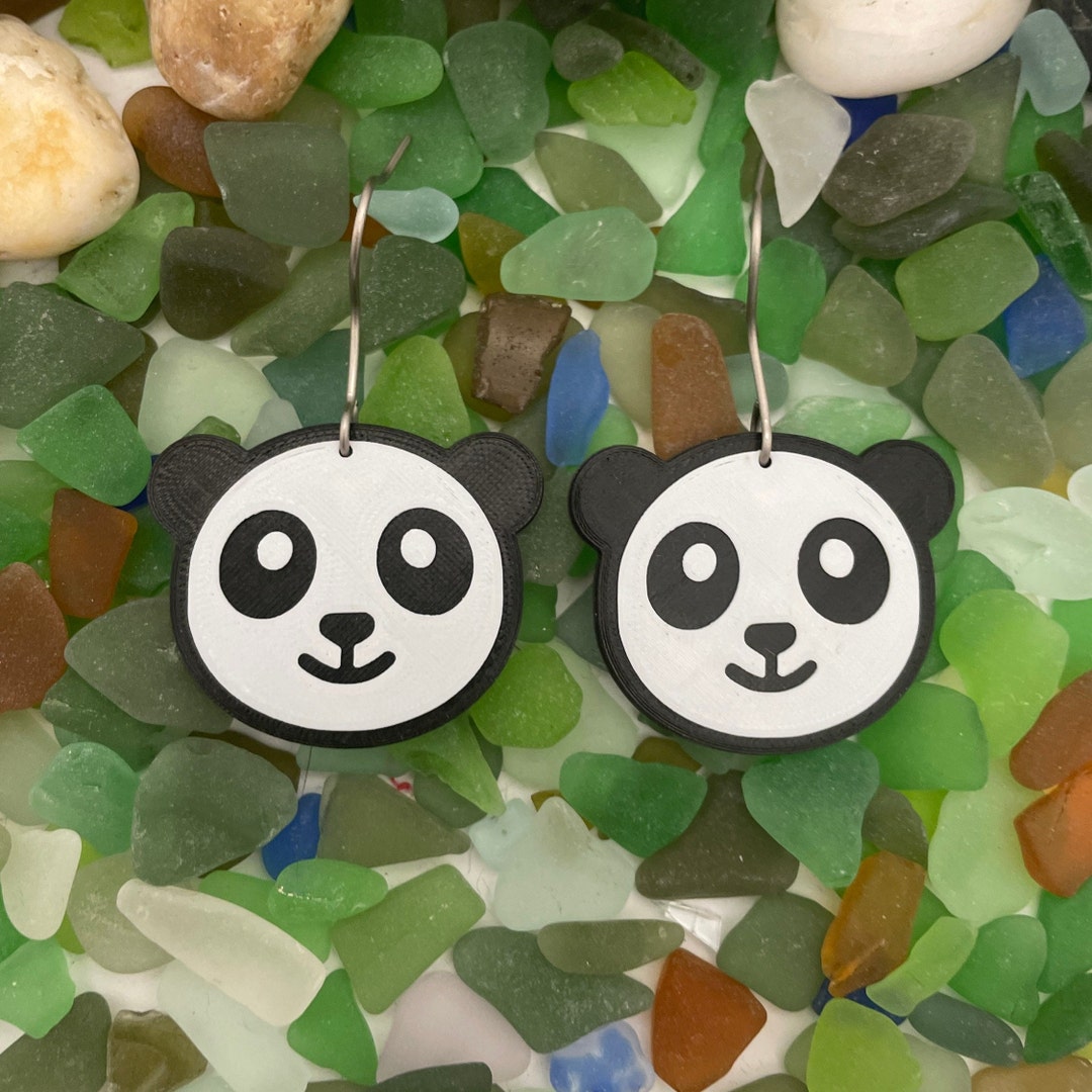Cute and Adorable Panda Bear Dangle Earrings Handmade - Etsy