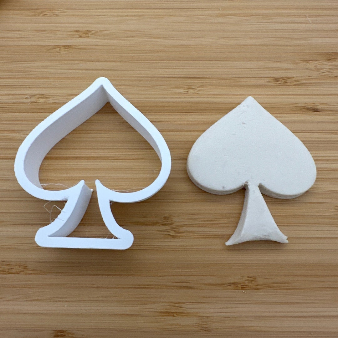Spades Playing Card Suit Cookie Fondant or Clay Cutter - Etsy