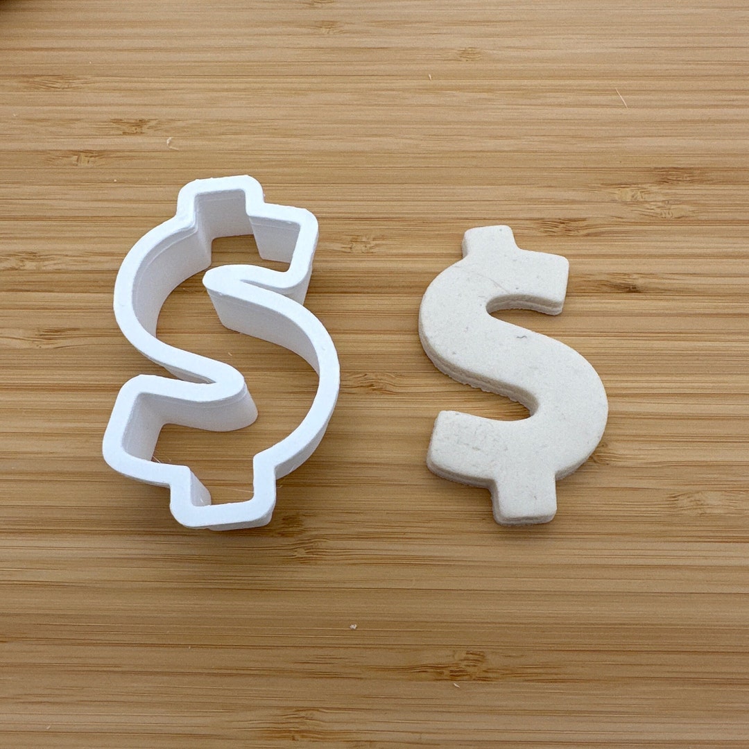 Dollar Sign Cookie, Fondant or Clay Cutter - Etsy