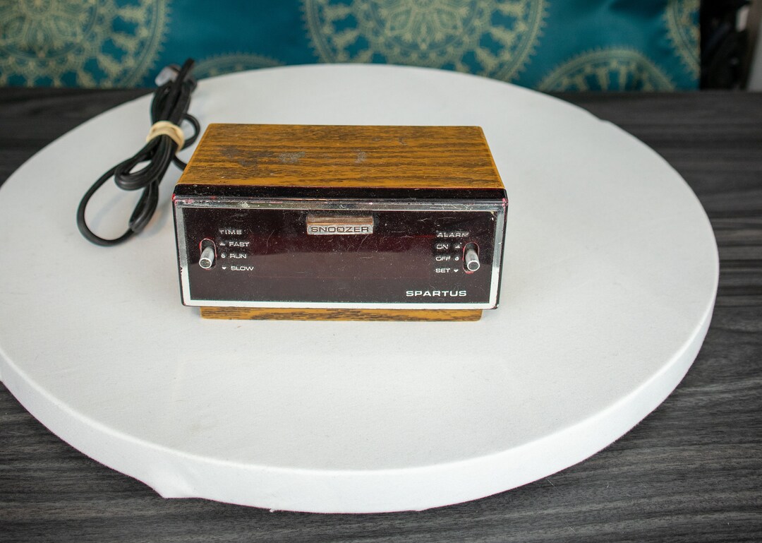 Spartus Vintage Alarm Clock 1978 - Etsy