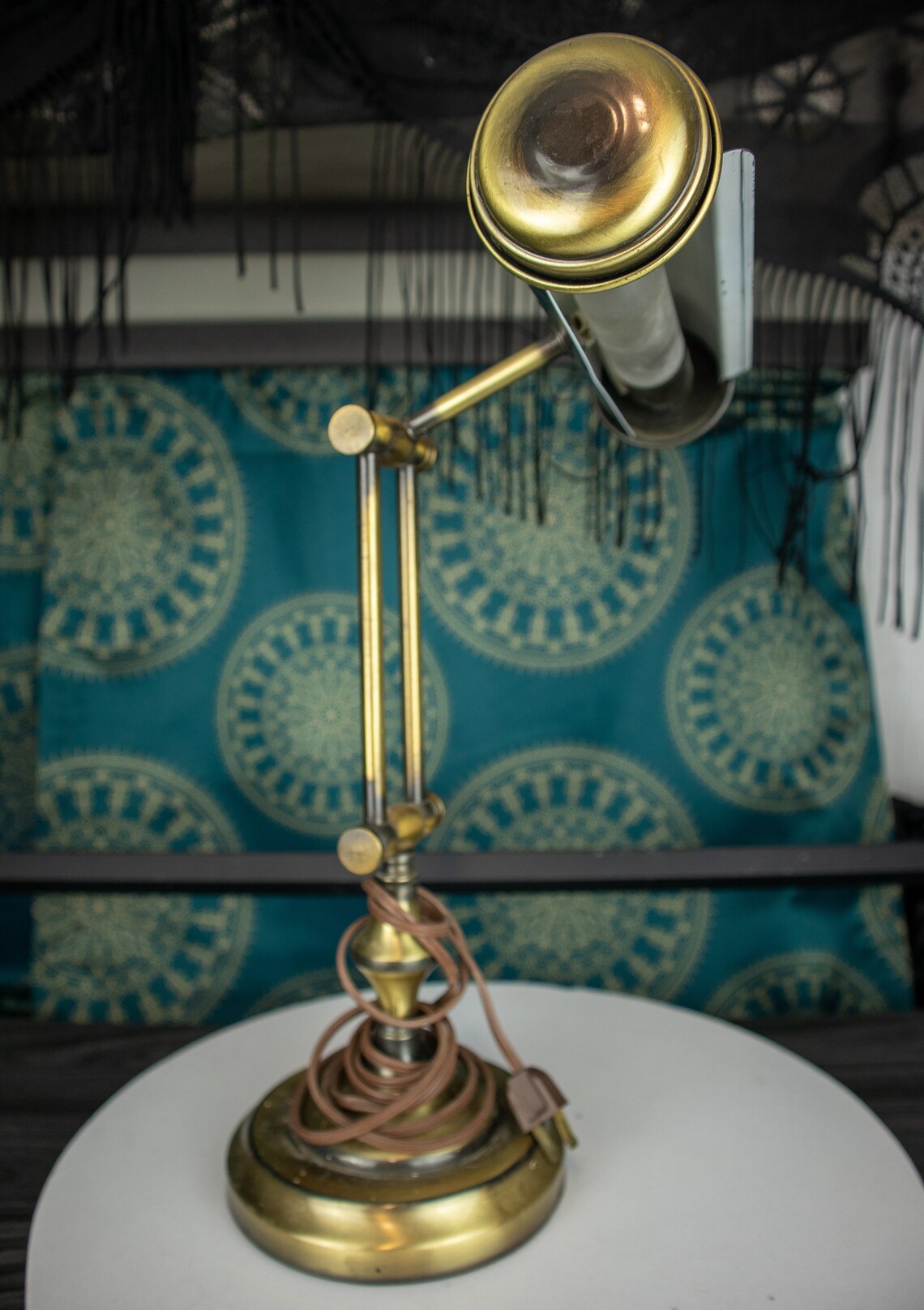 Vintage Brass Bankers Desk Lamp - Etsy