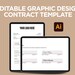 Easily Editable Logo & Graphic Design Contract Template, Illustrator ...