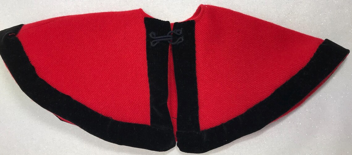 Doll Victorian Carolee Dress, Cape, Hat, and Muff Red Wool 18” Eg ...