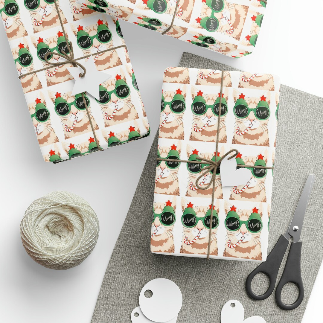 Have a Purr-fectly Meow-velous Christmas Wrapping Papers - Etsy