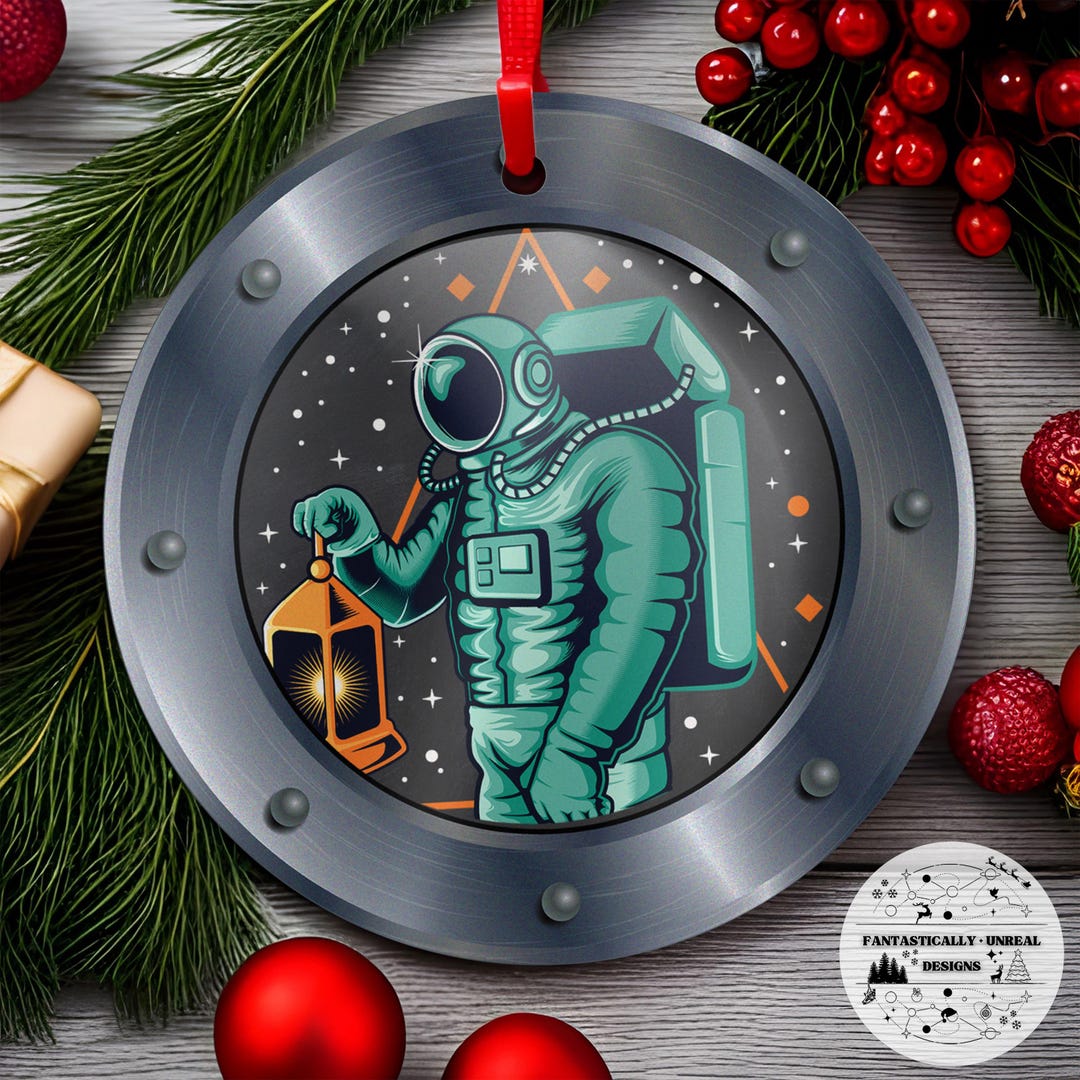 Astronaut Lantern Aluminum Ornament Personalized Ornament, Christmas ...