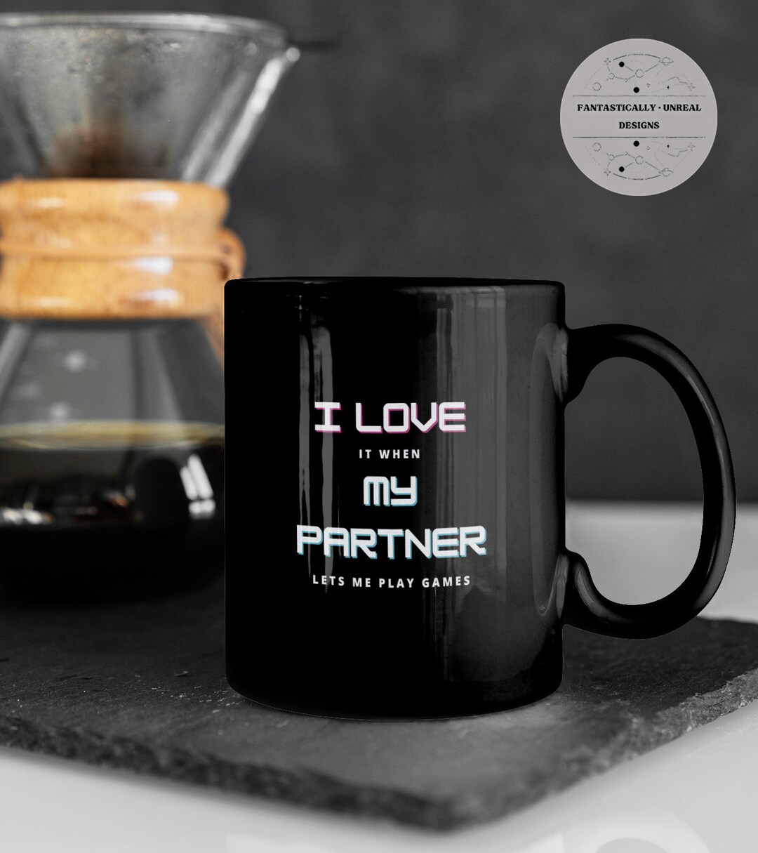 I Love My Partner Coffee Mug Ceramic Mug, Enamel Mug, Camping Mug, Hot ...