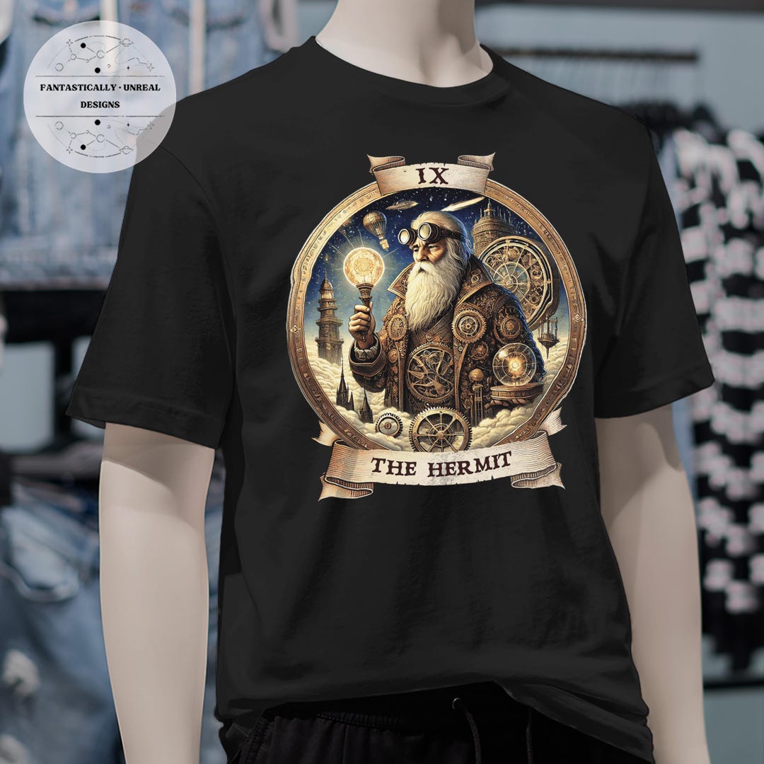 Steampunk Tarot Hermit Kids Unisex Apparel | T-shirt, Sweatshirt ...