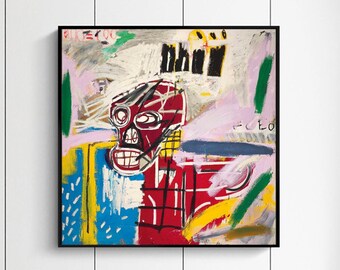 Basquiat Skull Print - Etsy