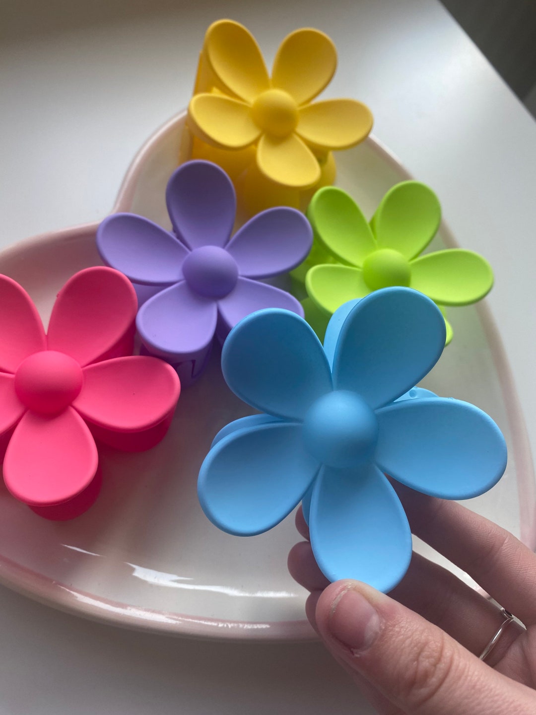 Hair Flower Claw Clip - Etsy