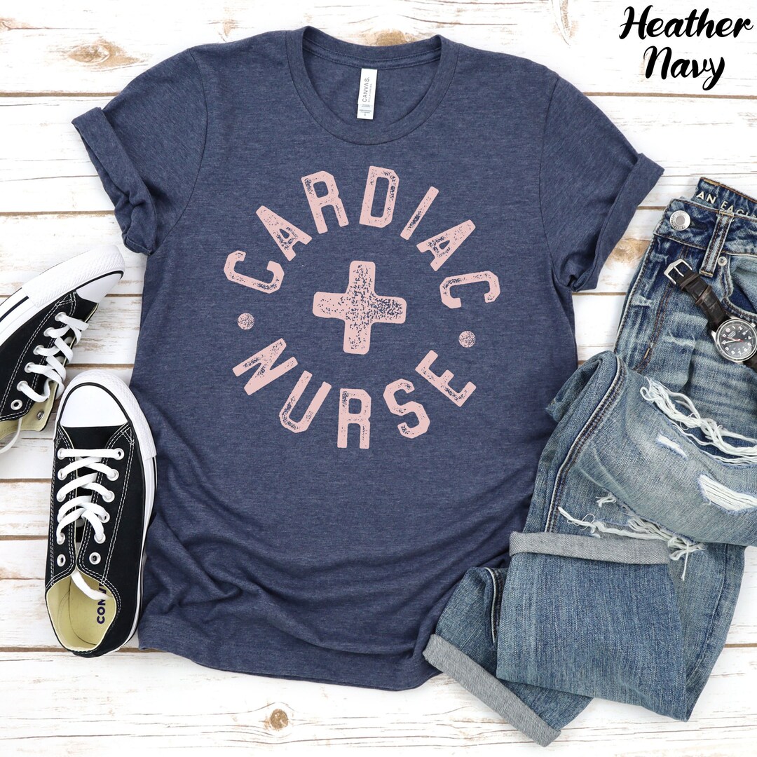 Cardiac Nurse T-shirt, Cardiac Nurse Shirt, Cardiovascular Nurse Tee ...