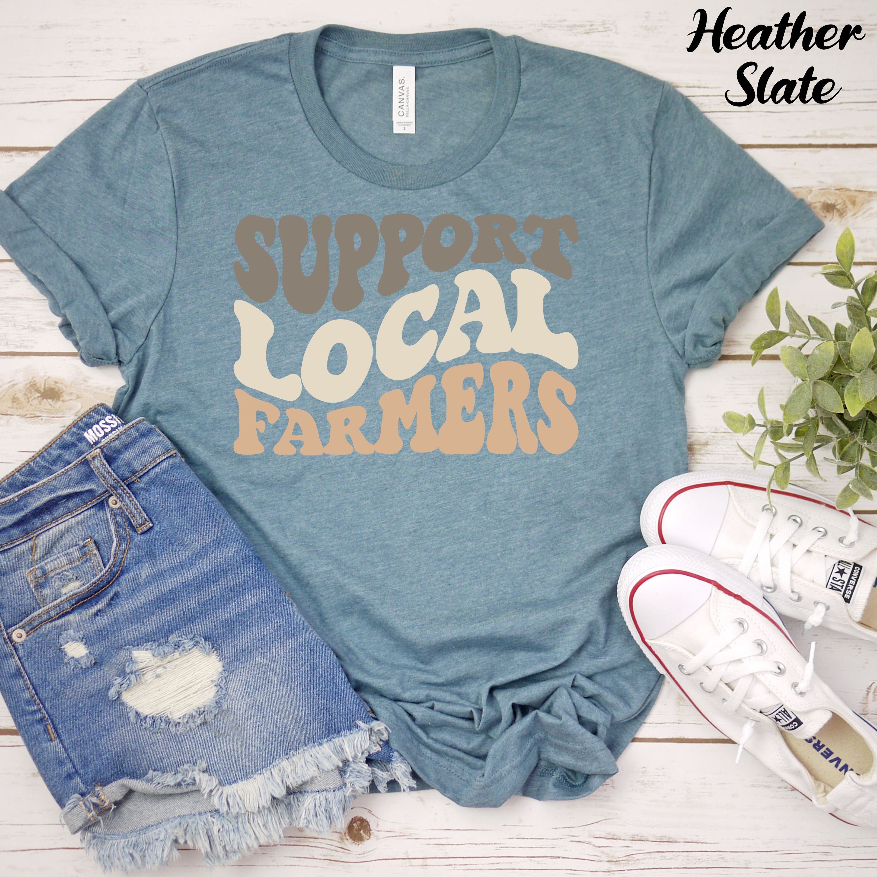 Support Your Local Farmers T-shirt, Farm Shirt, Unisex Farmer Tee ...