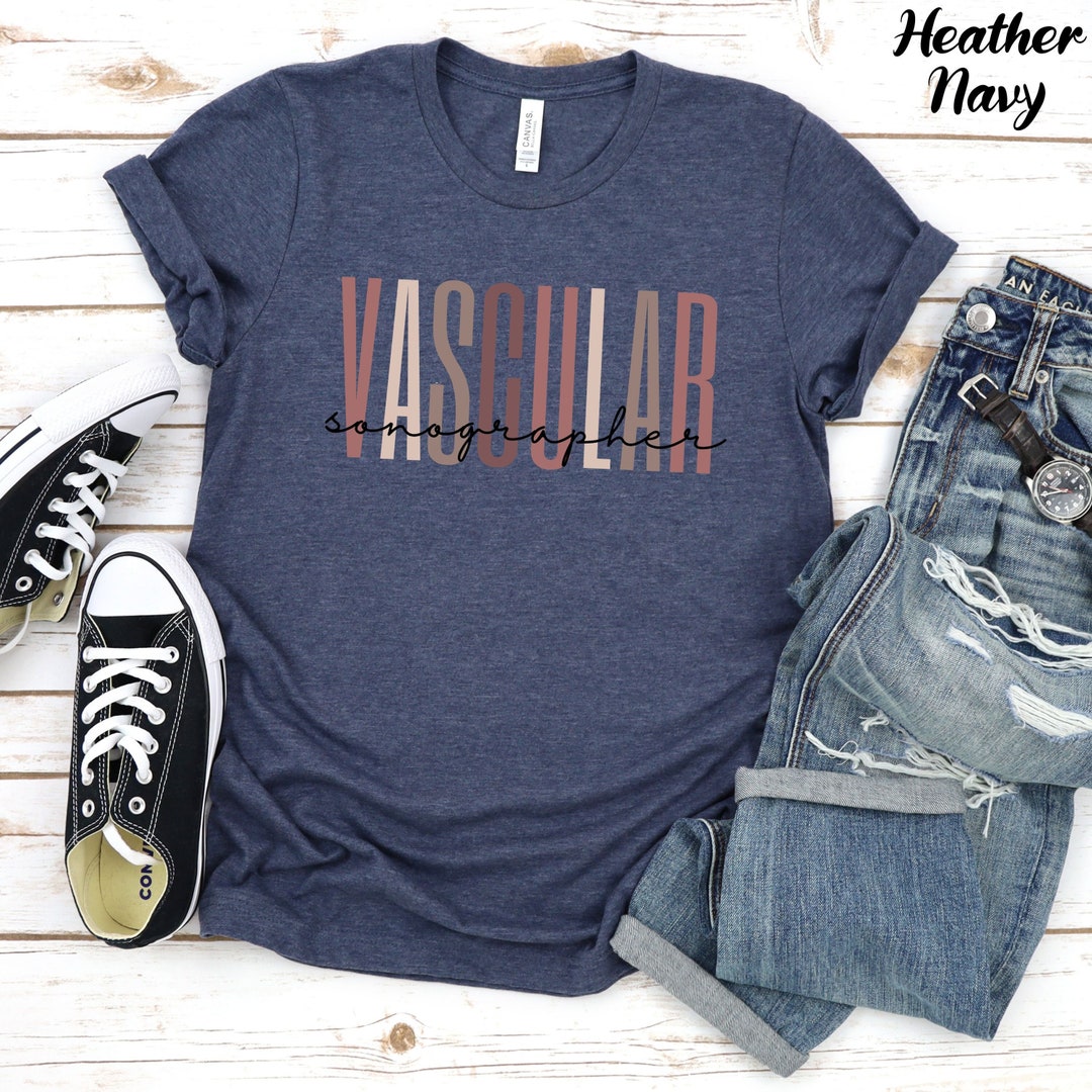 Vascular Sonographer Tshirt, Vascular Sonography Shirt, Vascular Tech ...