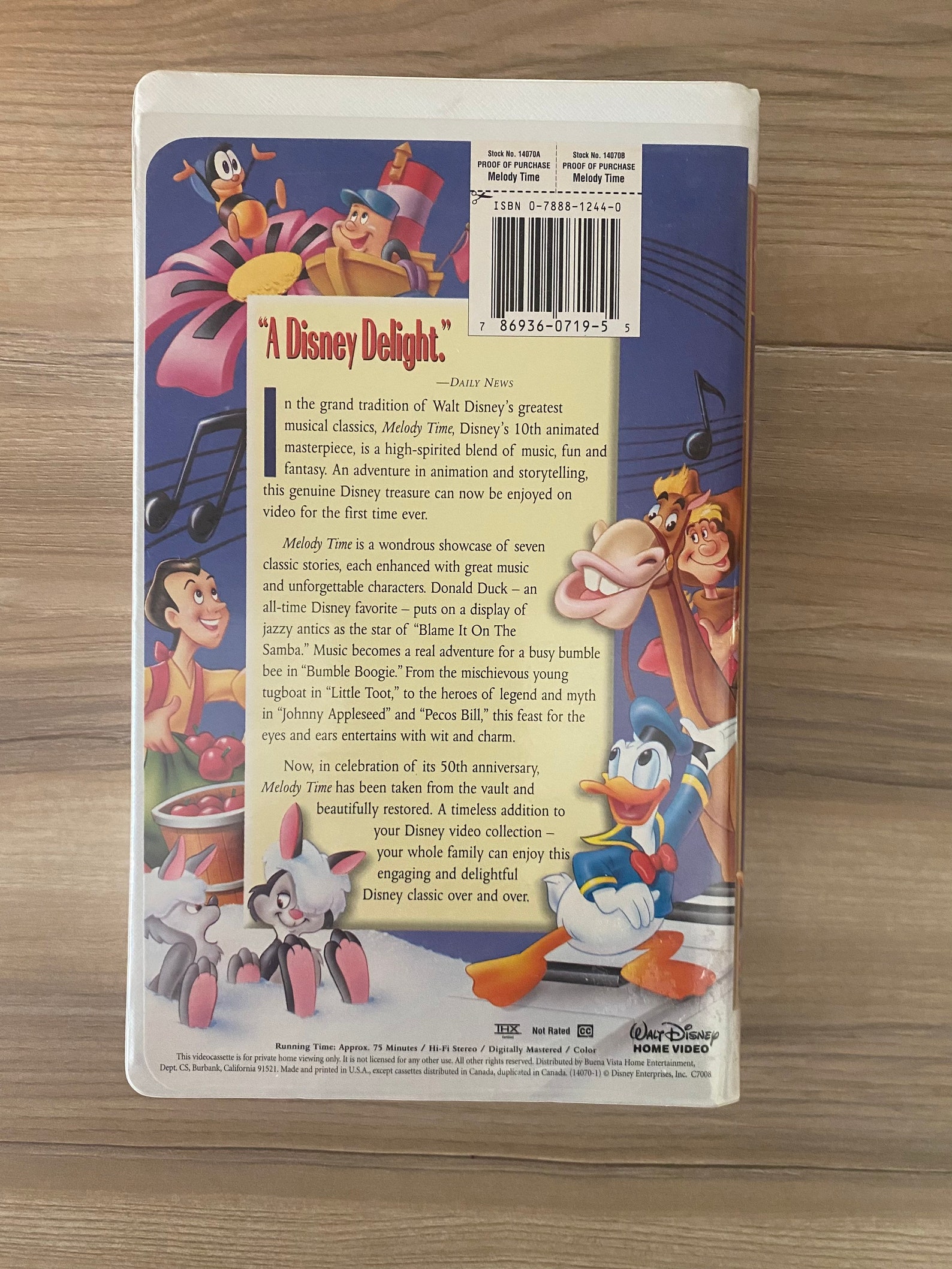 RARE Walt Disney’s Masterpiece Collection- 50th Anniversary Melody Time ...