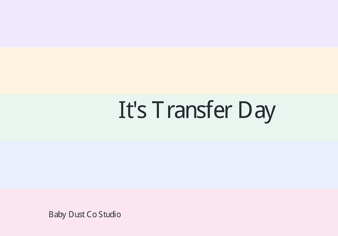 IVF Transfer Day Card: Warm Wishes, Fertility Journey (digital Download ...