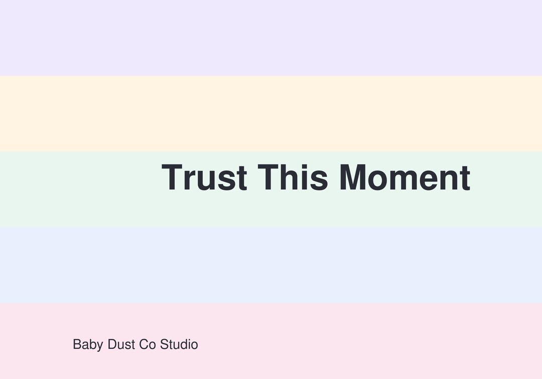 Happy Transfer Day: Trust This Moment - Etsy