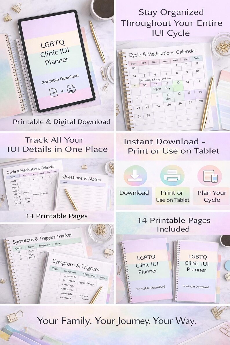 LGBTQ Clinic IUI Planner - Etsy