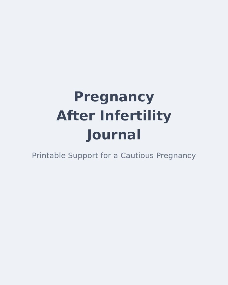 Pregnancy After Infertility Journal - Etsy