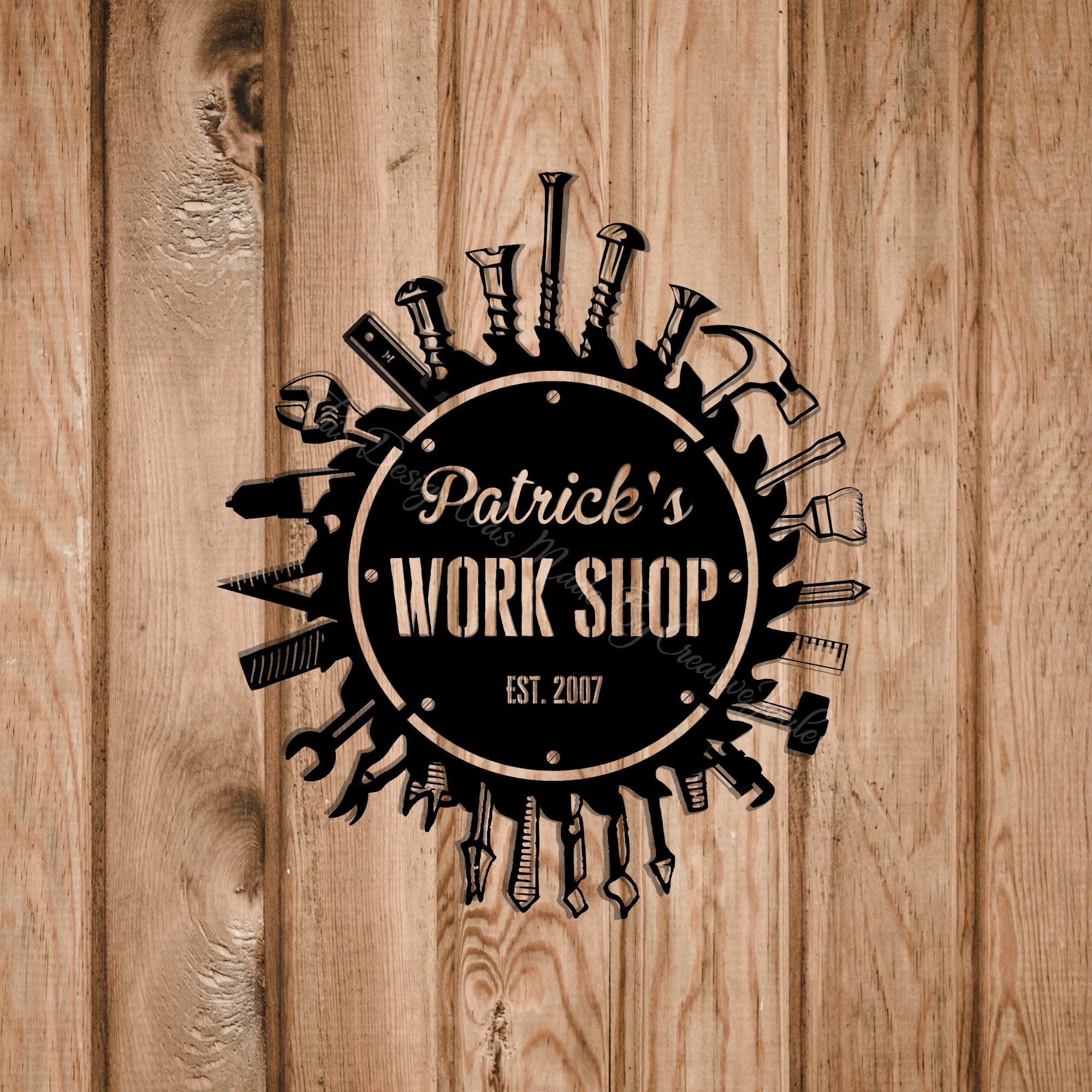 Customized/personalized Metal Circular Saw Woodworking Tools Carpenter ...