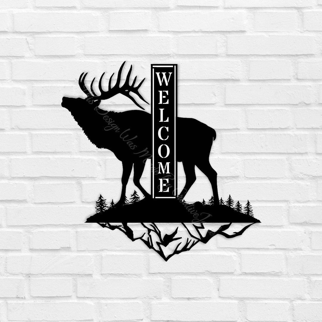 Customized/personalized Metal Bugling Elk Bull Hunting - Etsy