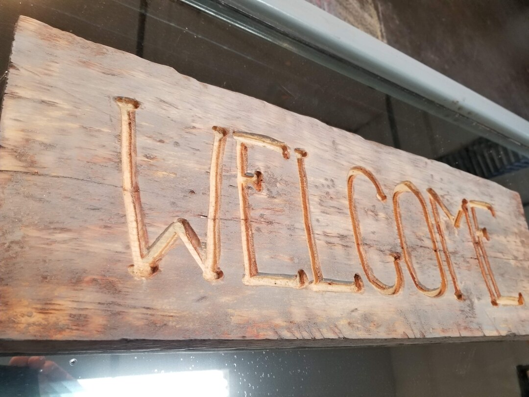 Handmade Barnwood Welcome Sign - Etsy