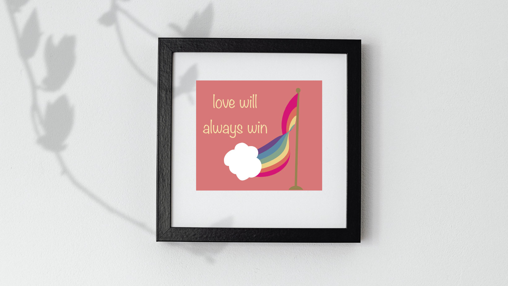 Rainbow Pride Flag Wall-art - Etsy