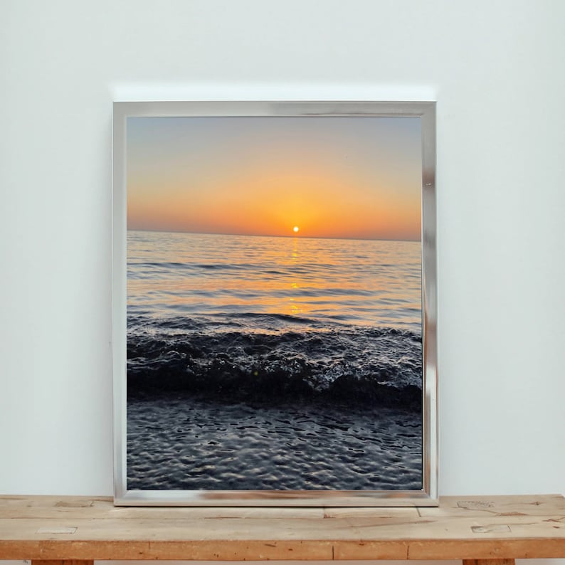 Beach Side Sunset Print - Etsy