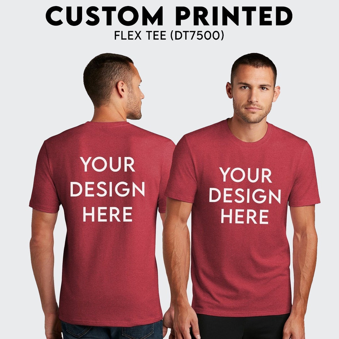 Custom Printed T-shirt: Personalized Text & Logo Shirt - Etsy