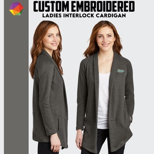 Custom Embroidered Women's Cardigan Personalized Gift Custom Ladies ...