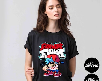 Friday Night Funkin Friday Night Funkin Boyfriend Shirt Fnf - Etsy