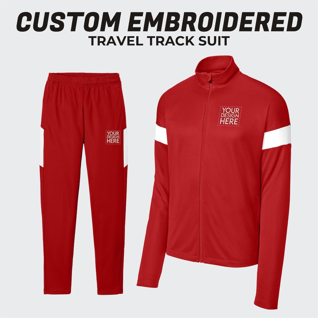 Custom Embroidered Tracksuit: Personalized Joggers & Jacket - Etsy