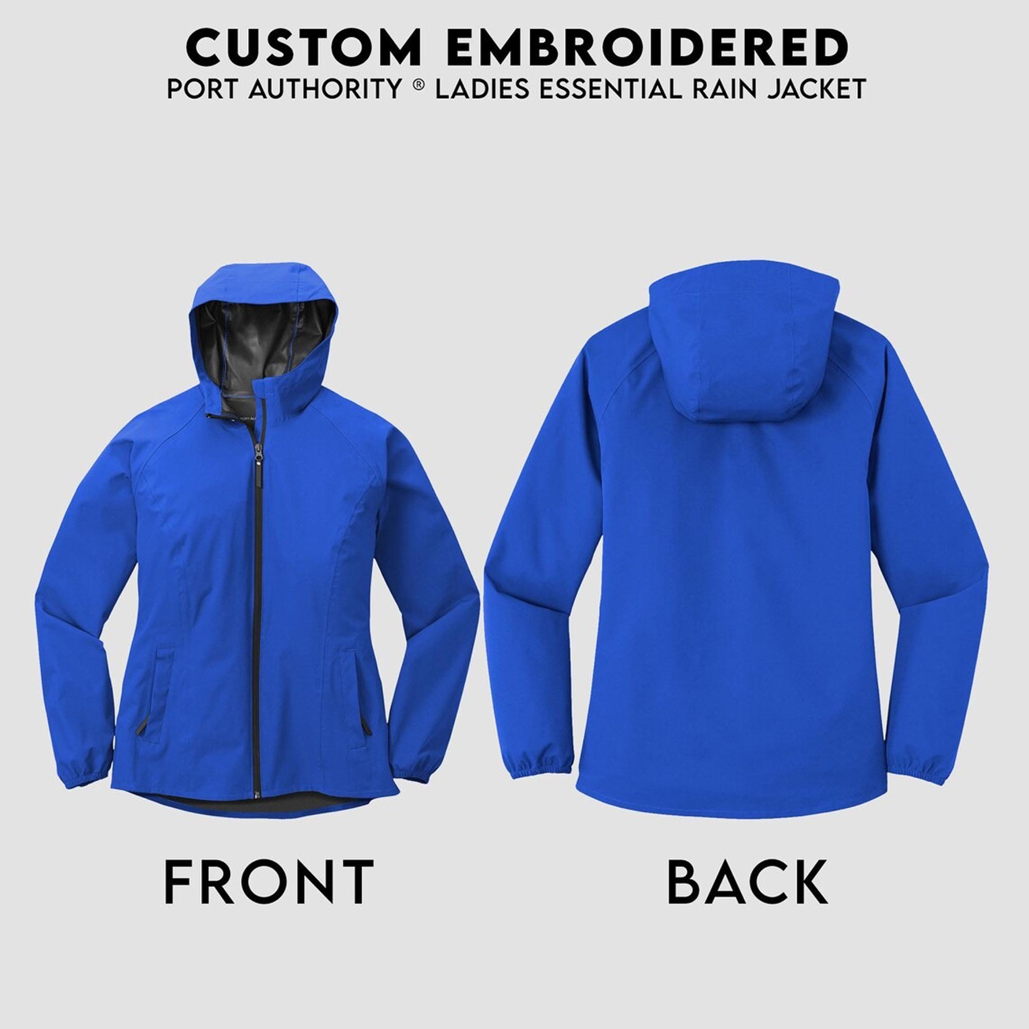 Monogrammed Rain Jacket: Custom Embroidered Ladies Soft Shell - Etsy