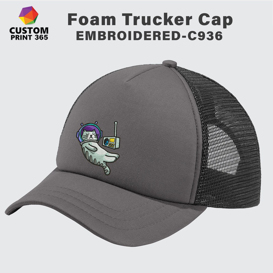 Custom Embroidered Cap Trucker Hat Custom Baseball Cap - Etsy