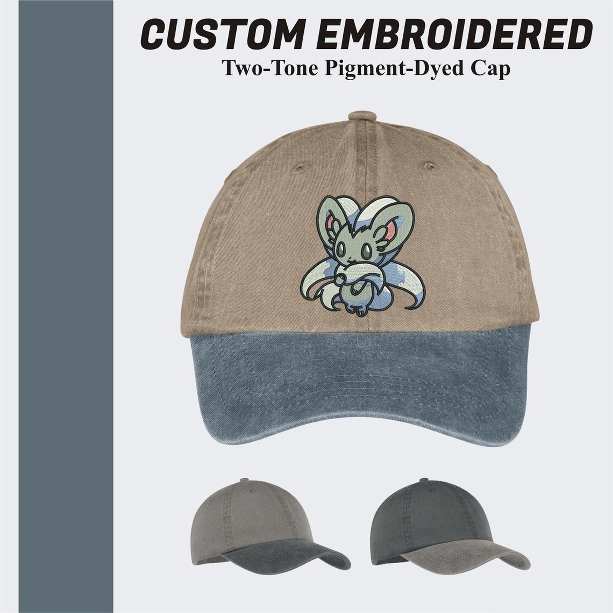 Custom Embroidered Two-tone Cap: Low Profile Dyed Cotton Dad Hat - Etsy