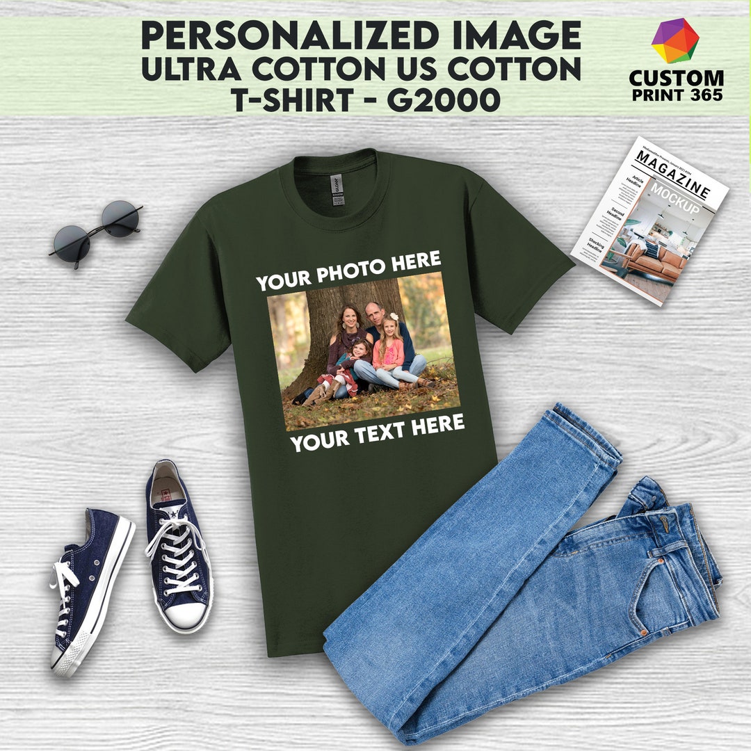 Custom Photo Shirt, Personalized Image T-shirt, Add Your Design ...