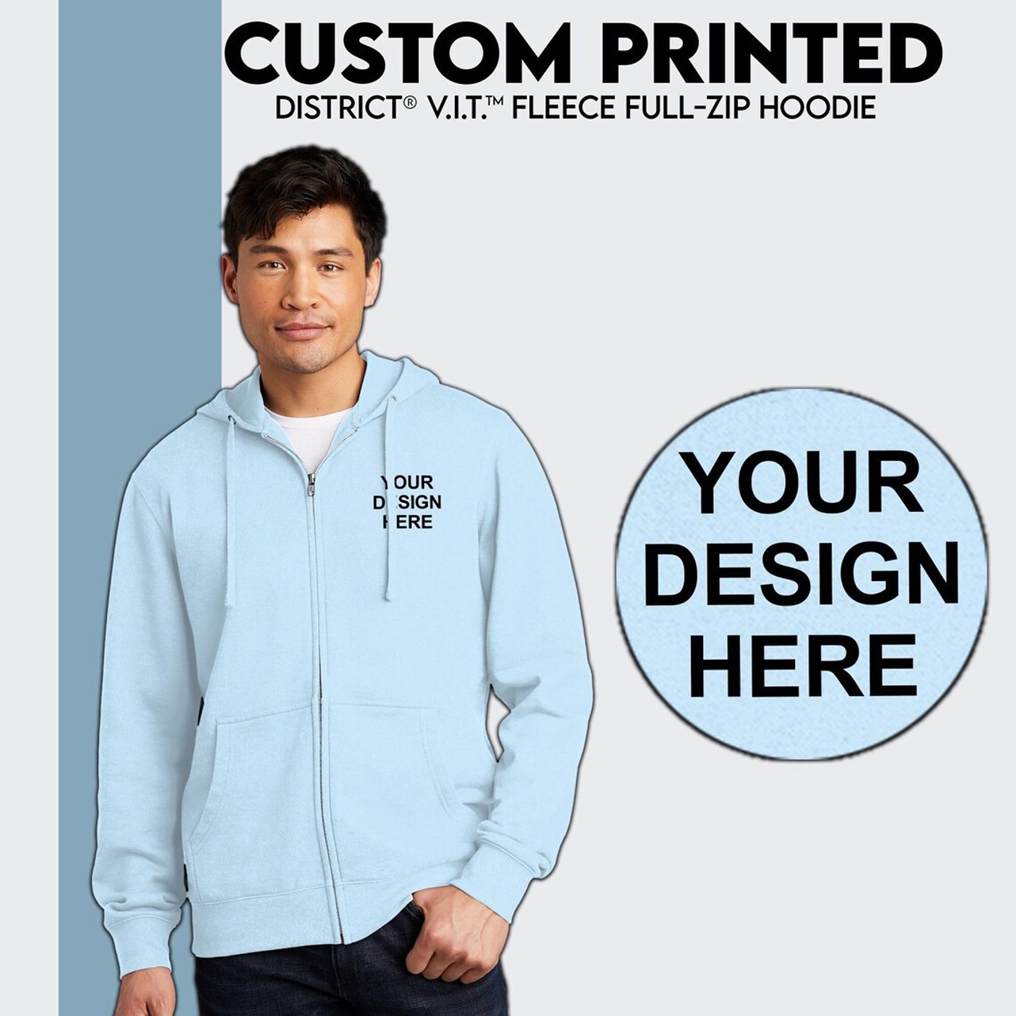 Custom Zip Up Hoodie Customized Logo Back on Zipper Hoodie Custom Printed Zip Up Hoodie Print On Demand Hoodies Men s Zip Up Hoodie Etsy