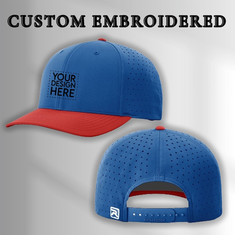 Richardson Mid Profile Laser-perforated Baseball Hat: Custom ...