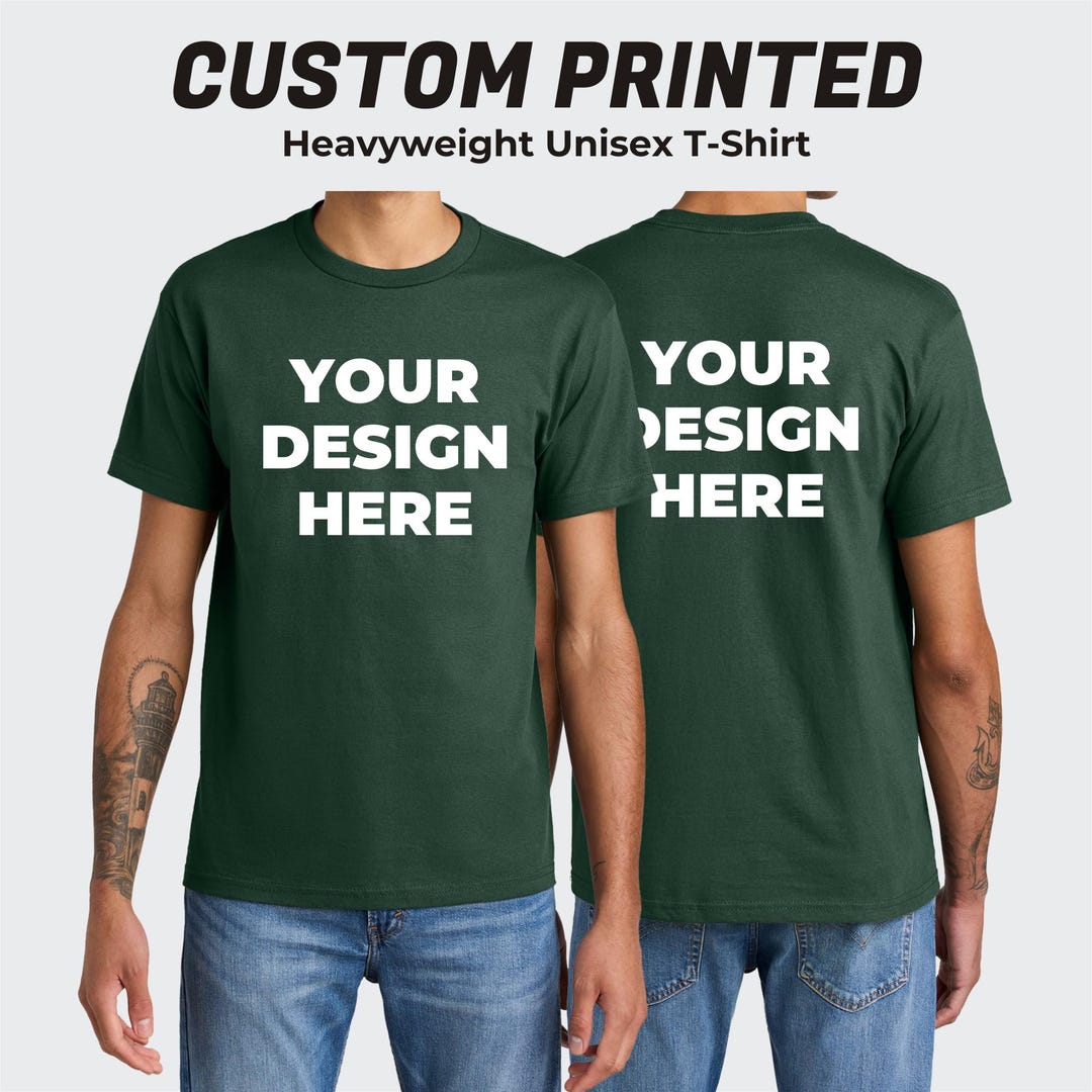 American Apparel® Custom T-shirt, Custom Heavyweight T-shirt ...