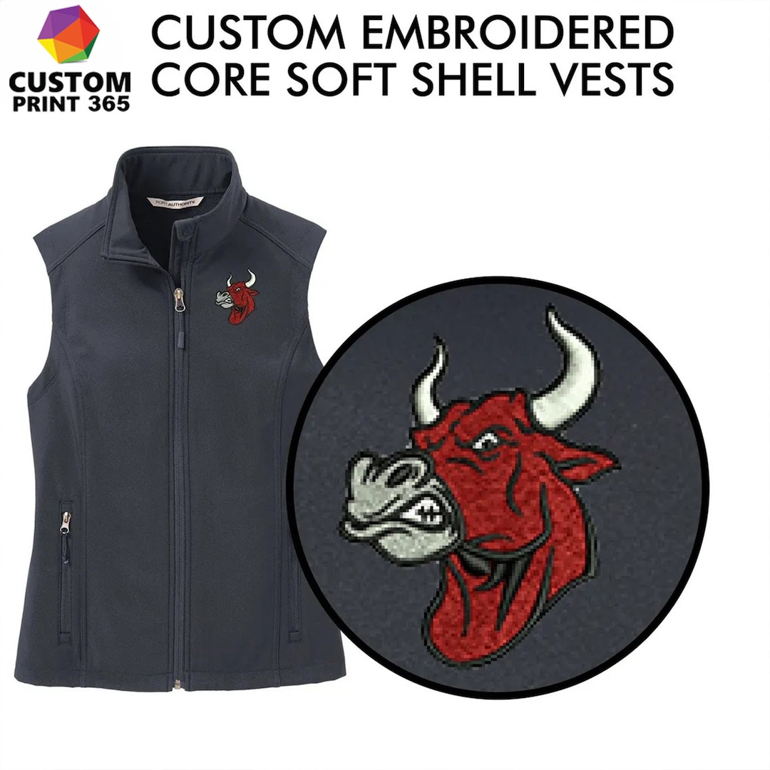 Customrushtees Women Custom Stitching Core Soft Shell Vest Design Your ...