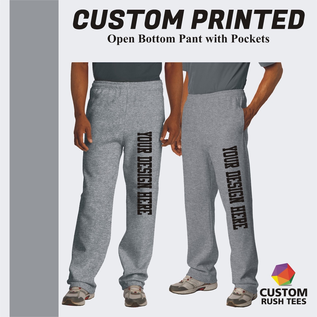 Custom Printed Sweatpants, Custom Sweatpants With Pockets, Personalized ...