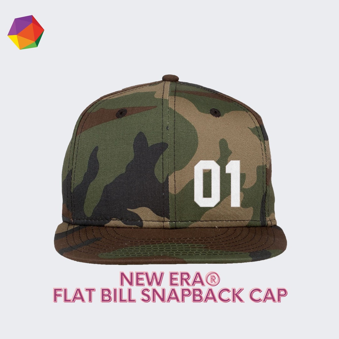 New Era Cap Custom Embroidery Custom Hat Flat Bill Hat Custom Caps ...