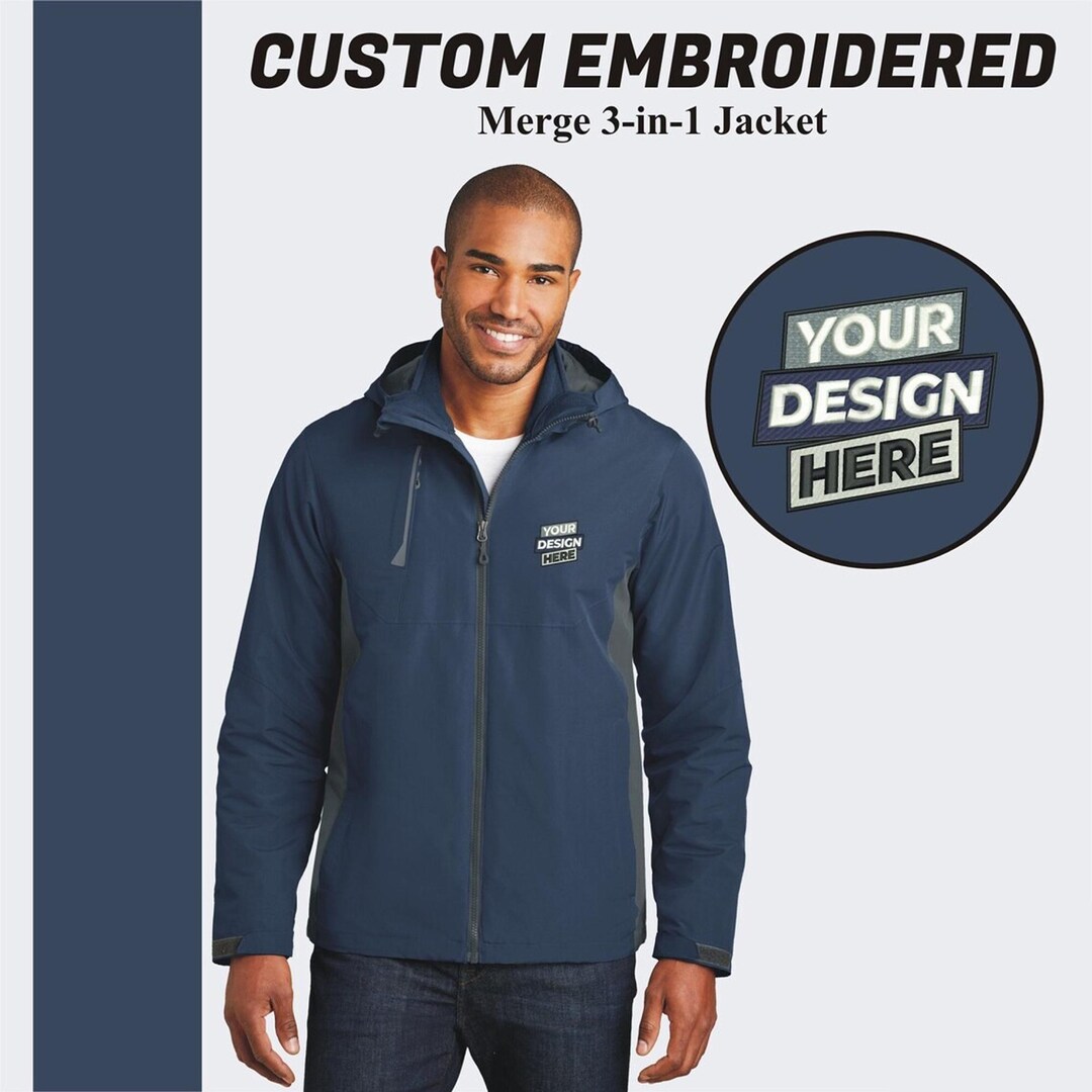 Custom Port Authority® Merge 3-in-1 Jacket Season Jacket Custom ...