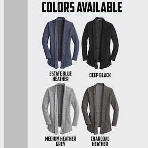 Custom Embroidered Women's Cardigan: Personalized Cotton-poly Outerwear ...