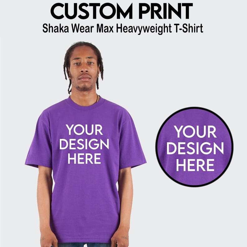 Oversized Heavyweight Cotton Tee: Shaka Wear Streetwear Fit - Etsy